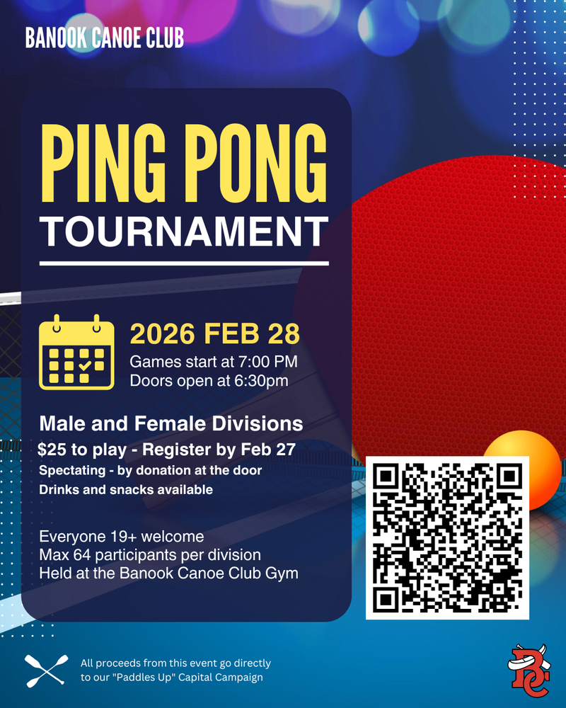 Ping Pong Tournment - Banook Canoe Club